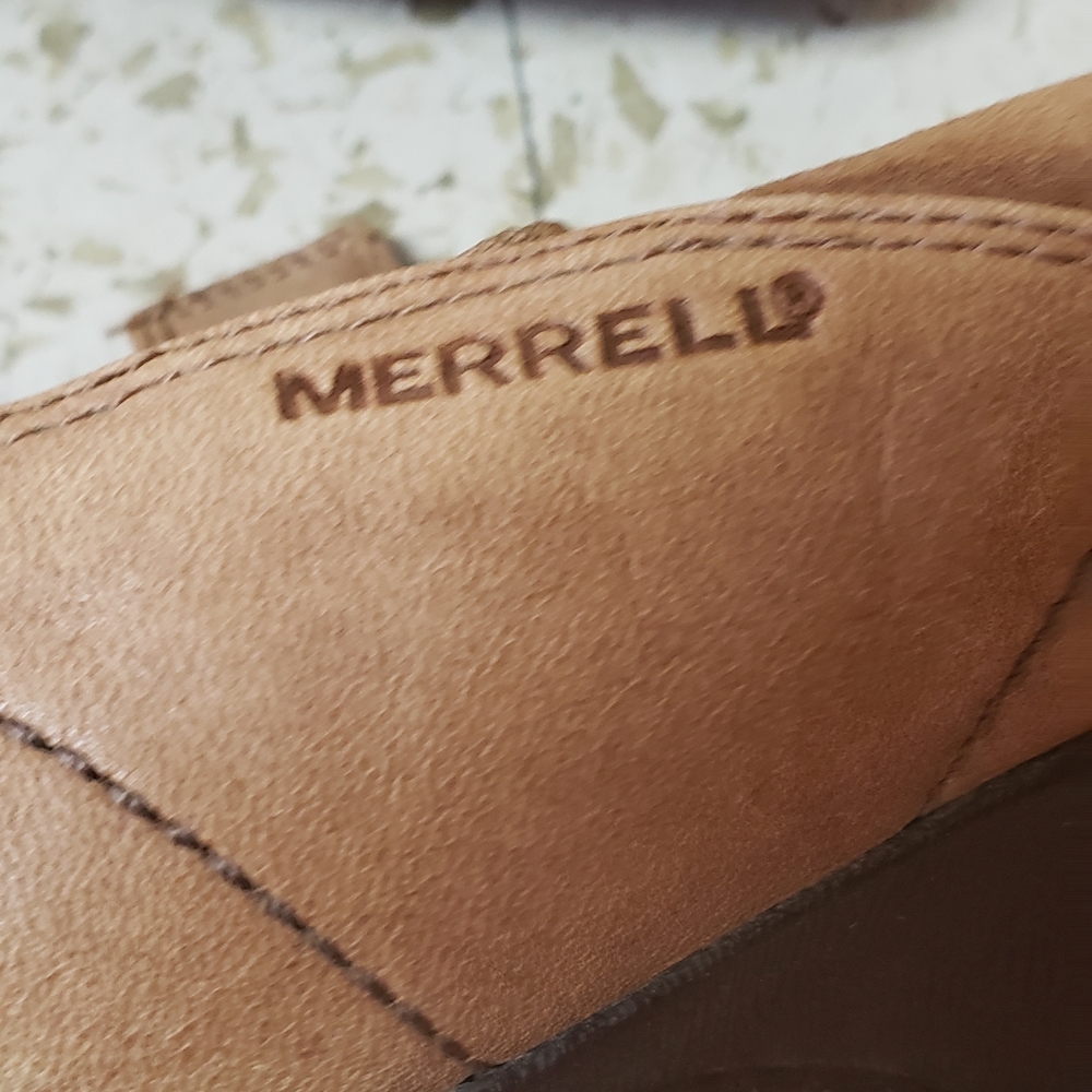 Merrell Orchid Tan Leather Mary Jean Shoes - Gem